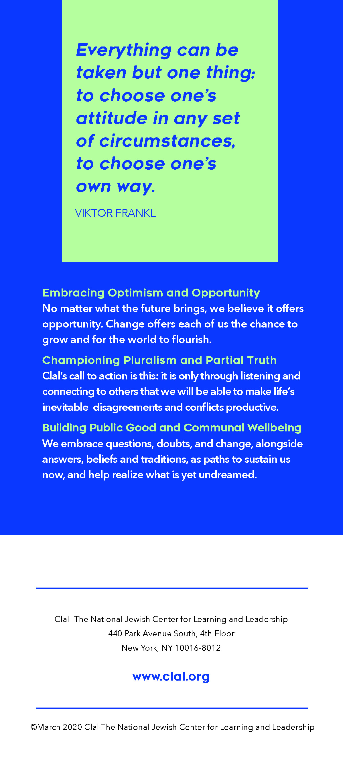 BACK-Clal-RC Passover 2020 - Clal